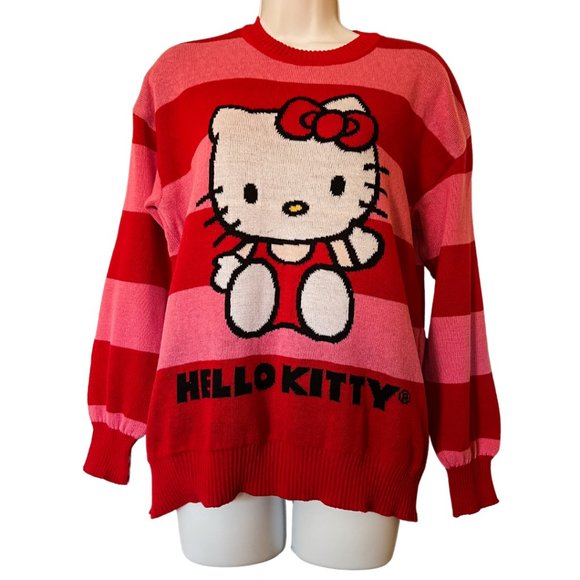 Hello Kitty | Sweaters | Hello Kitty By Sanrio Knit Sweater Womens Size ...